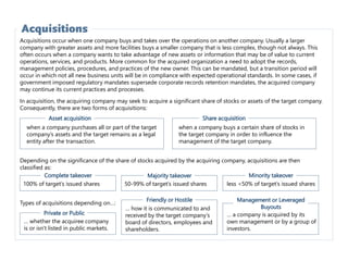 Mergers & Acquisitions - introduction | PDF