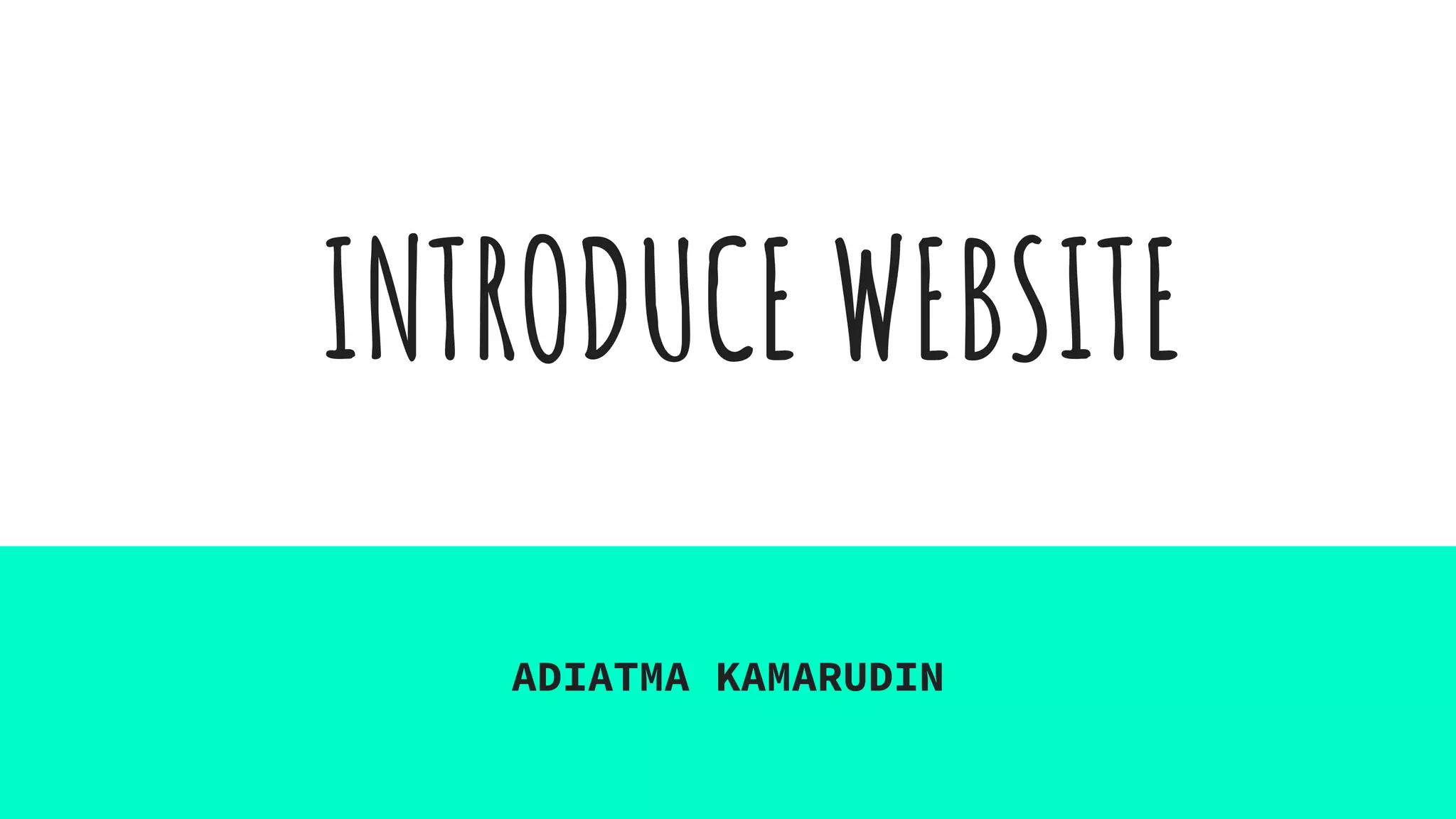 Intoduction website | PPT