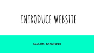 Intoduction website | PDF | Web Development | Internet