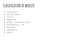Intoduction website | PDF | Web Development | Internet