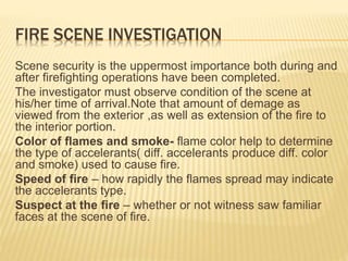 Intoduction and brief analysis of arson | PPTX