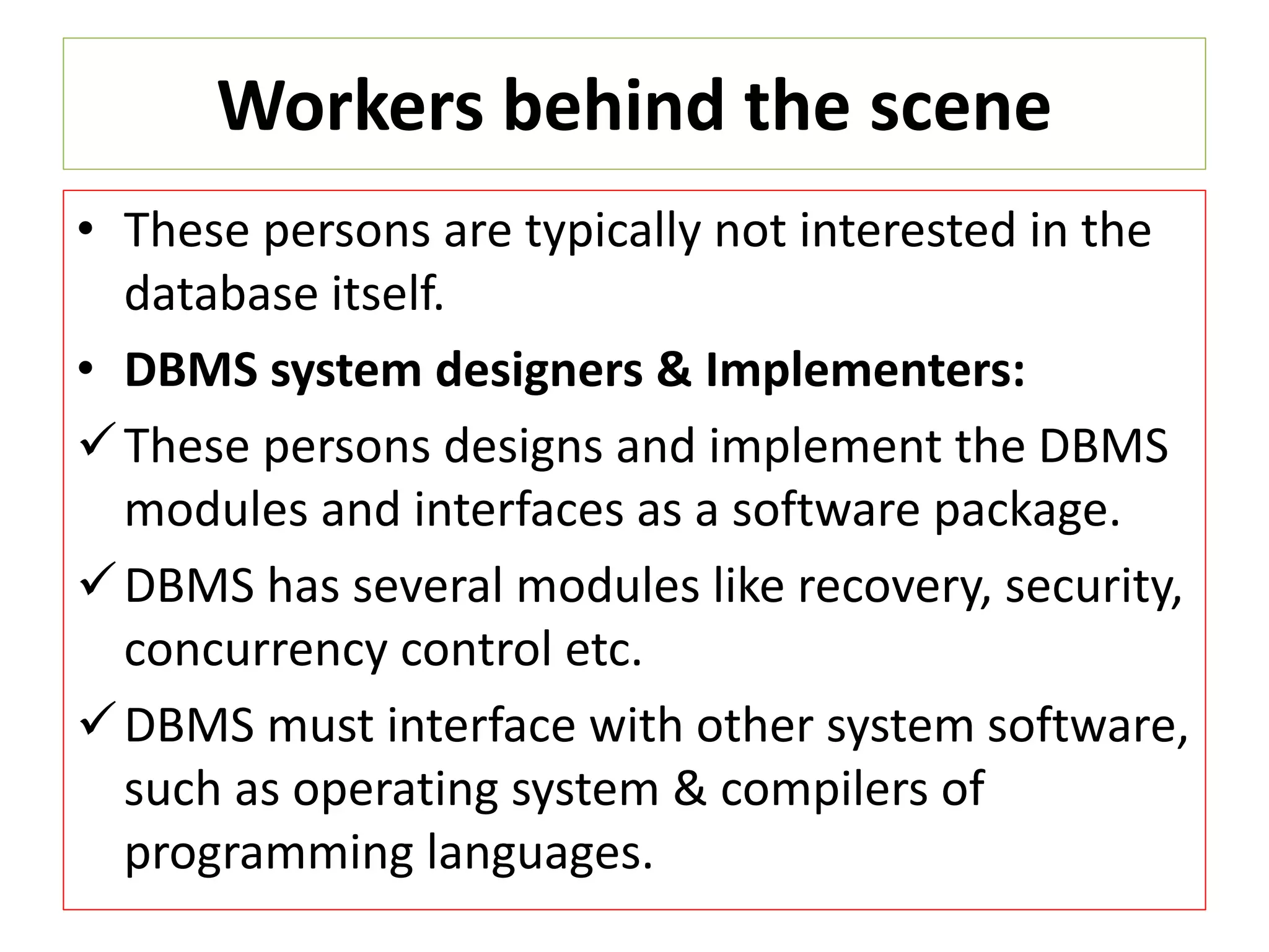 Intoduction- Database Management System | PPTX