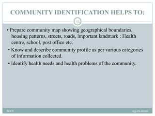 Intoduction to community health nursing | PPTX