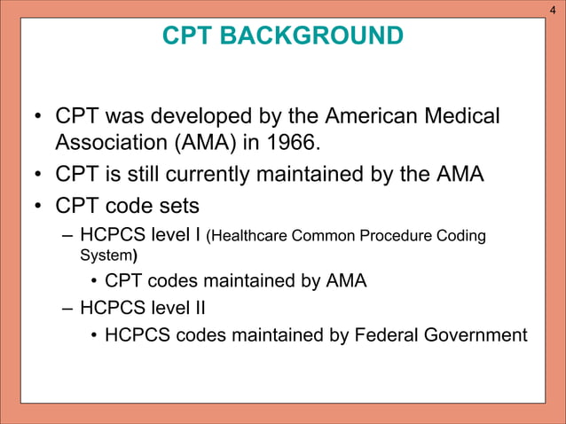 Intoduction to CPT | PPTX | Medical Tests | Medical Health