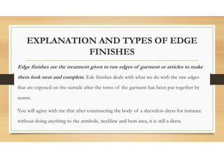 INTRODUCTION TO EDGE FINISHES | PDF