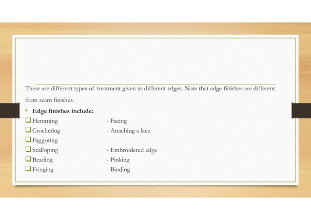 INTRODUCTION TO EDGE FINISHES | PDF