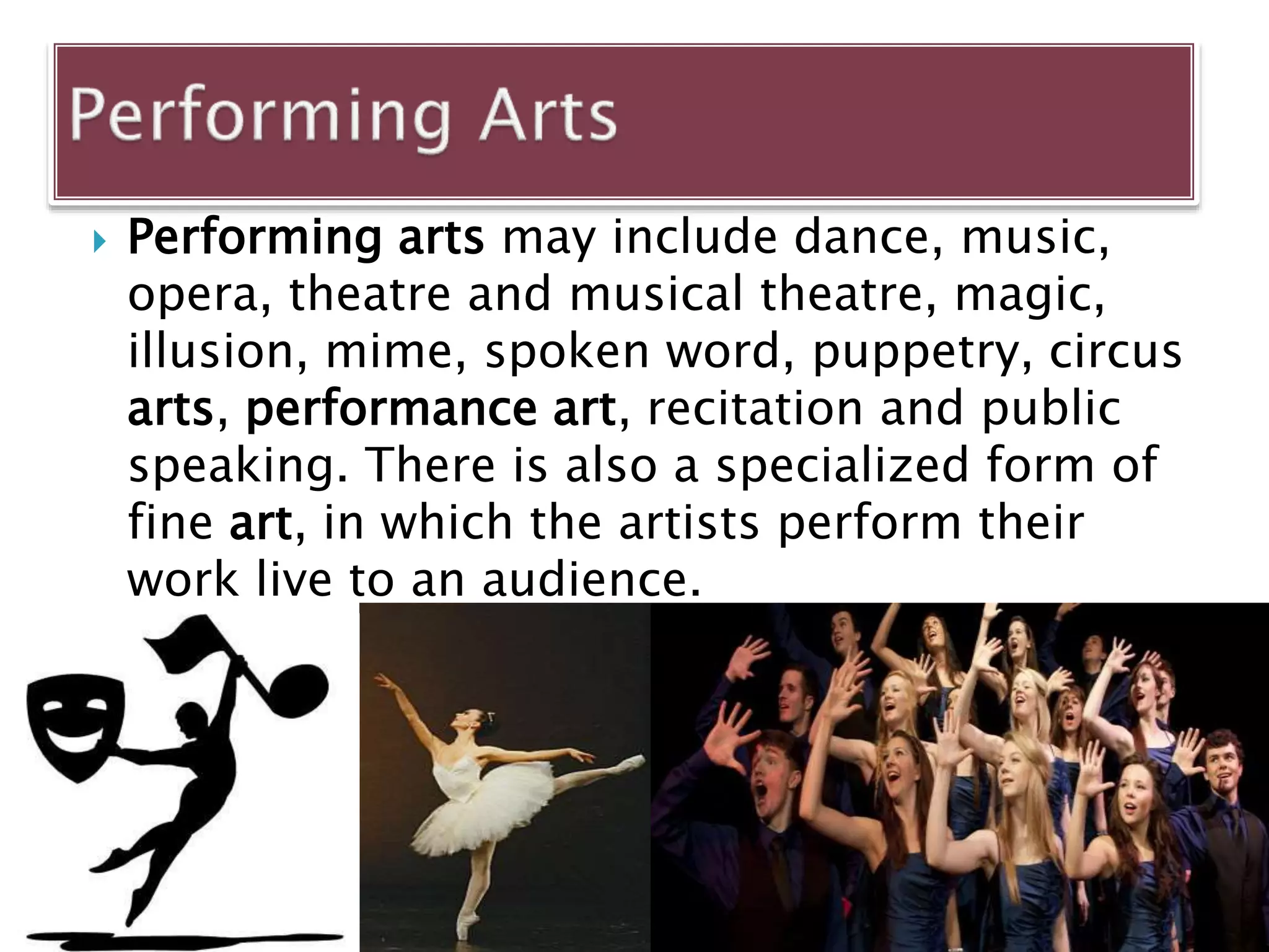 Introduction to fine arts,performance, visual,world culture & Foreign ...