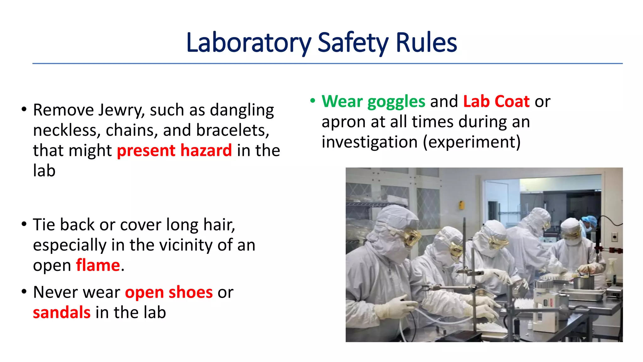 Intoduction to Laboratory Safety Rules | PPTX