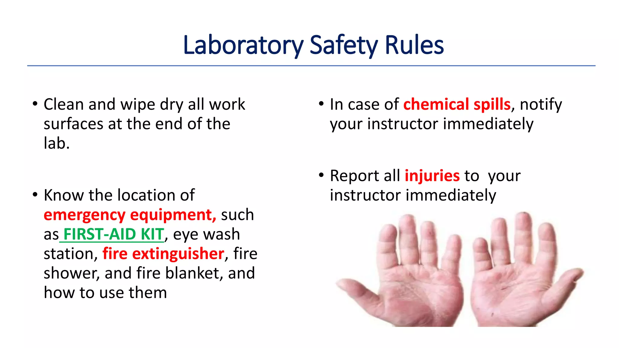 Intoduction to Laboratory Safety Rules | PPTX