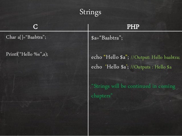 Introduction to php basics