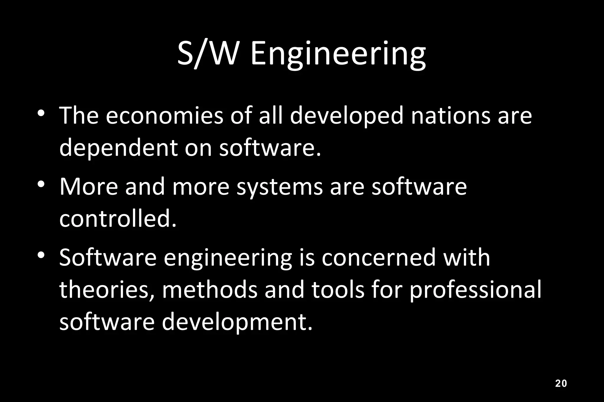 Intoduction to software engineering part 1 | PPT