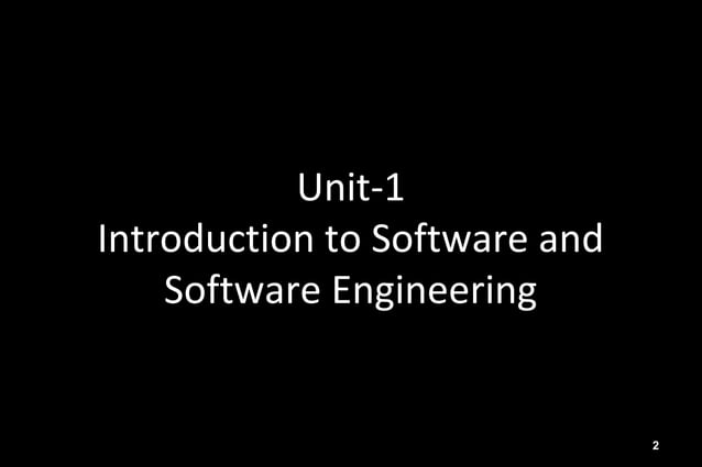 Intoduction to software engineering part 1 | PPT