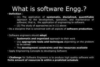 Intoduction to software engineering part 2 | PPT
