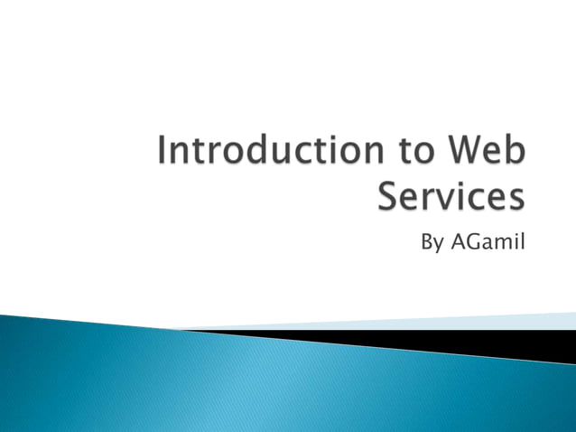 Intoduction to web services | PPT