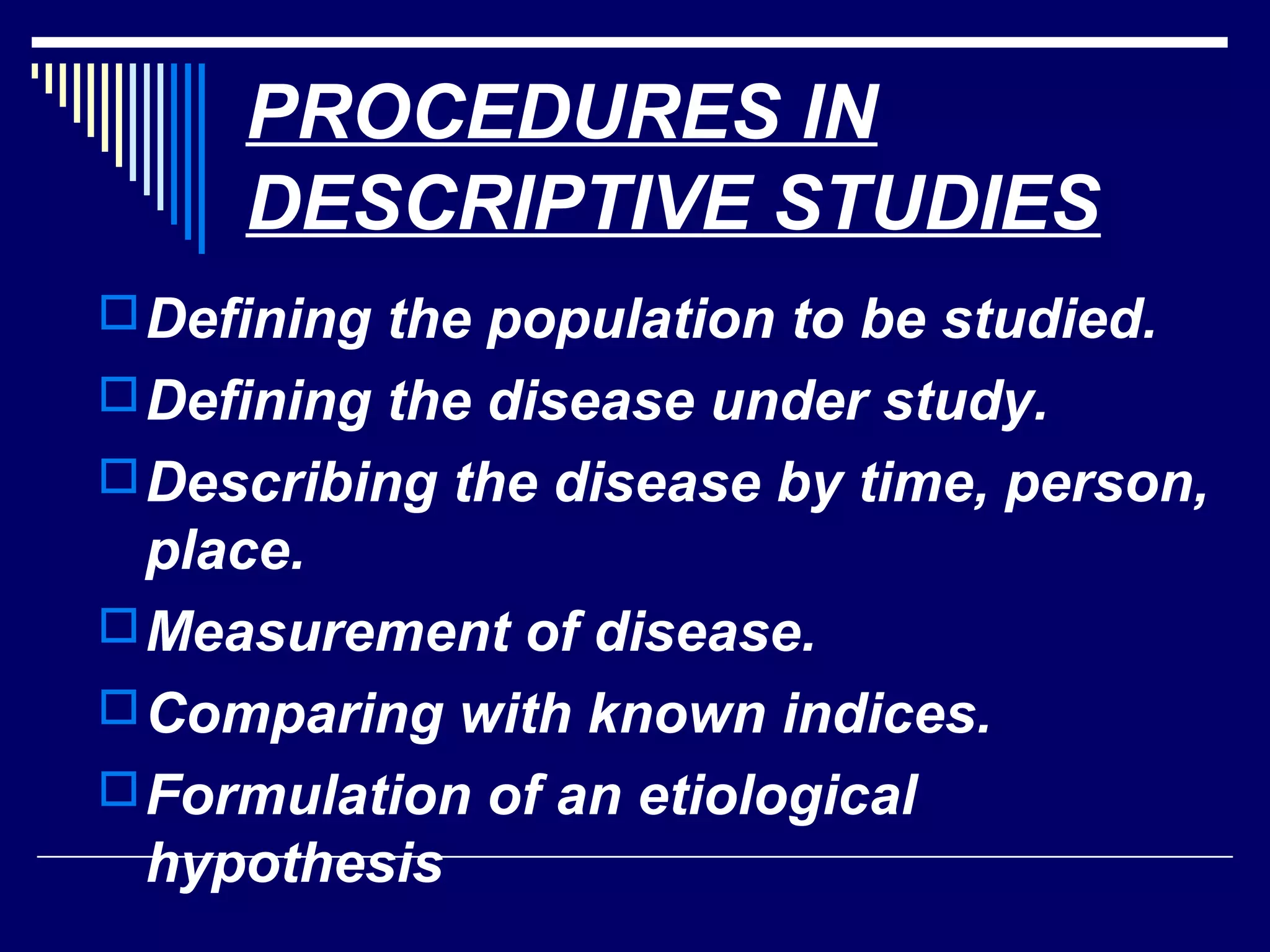 INTRO TO EPIDEMIOLOGICAL METHODS | PPT