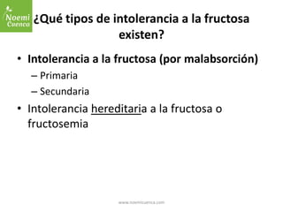 Intolerancia a la fructosa | PDF