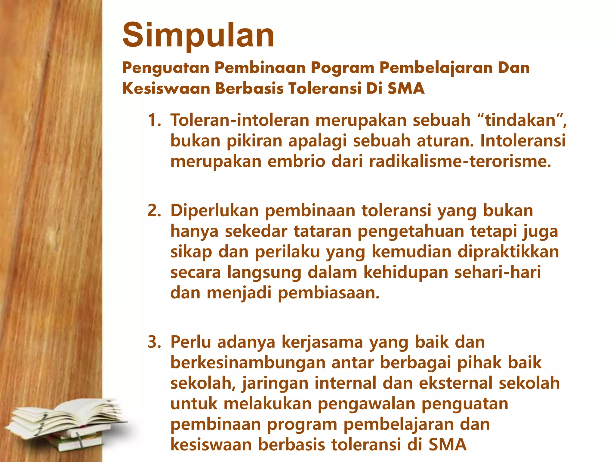 Penguatan Pencegahan Intoleransi | PPT