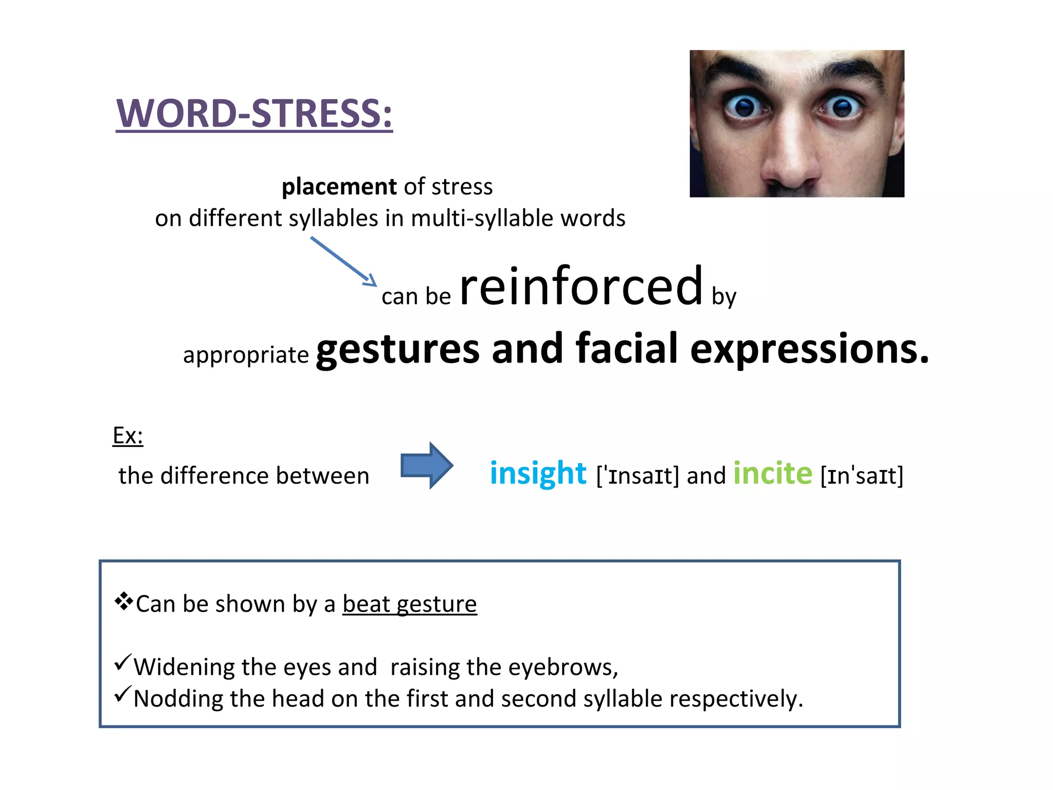Intonation and gestures | PPT