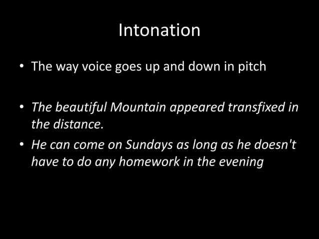 Intonation | PPT