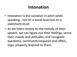 Intonation | PPT