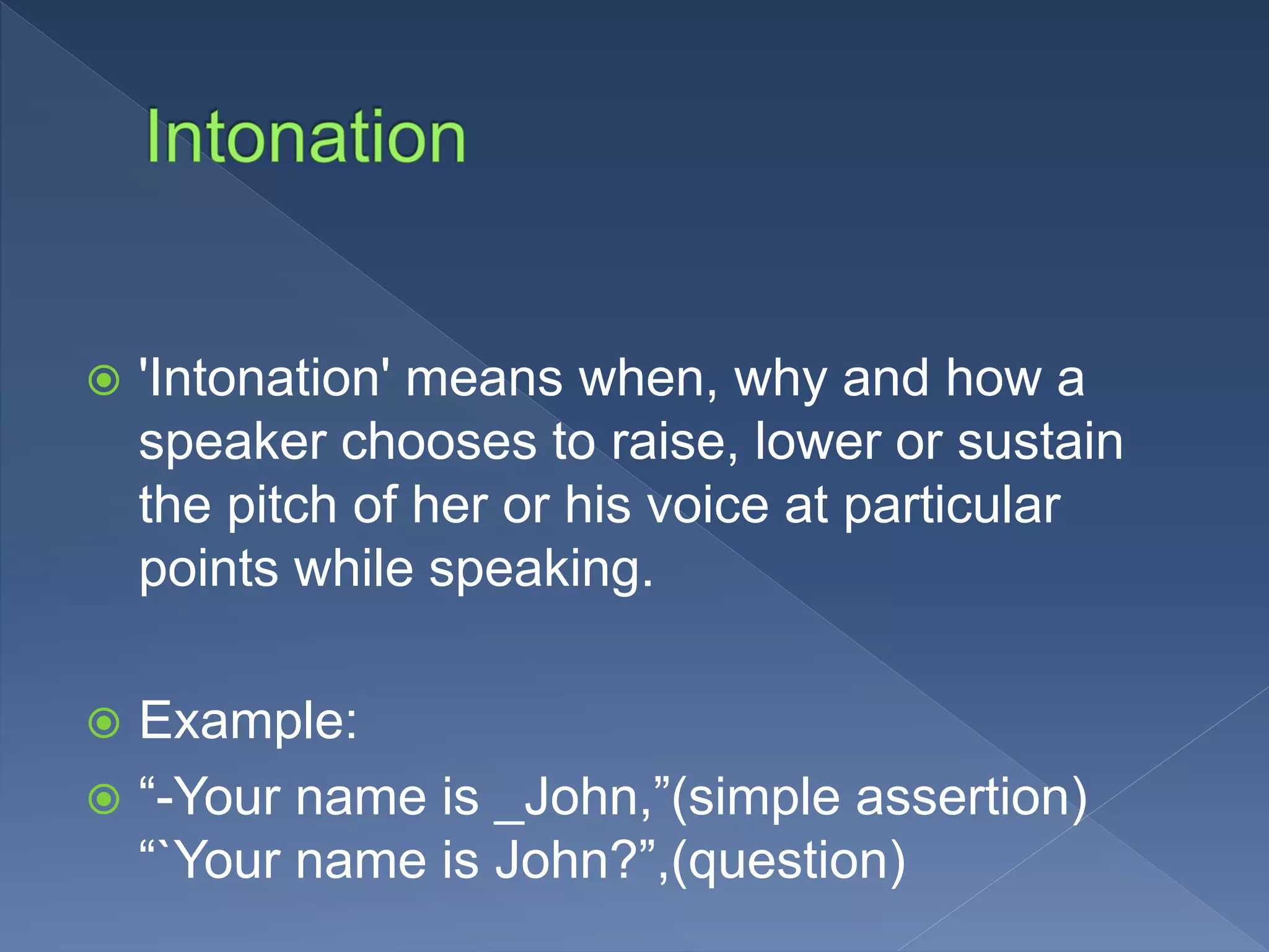 Intonation | PPT