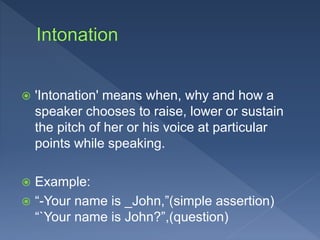 Intonation | PPT