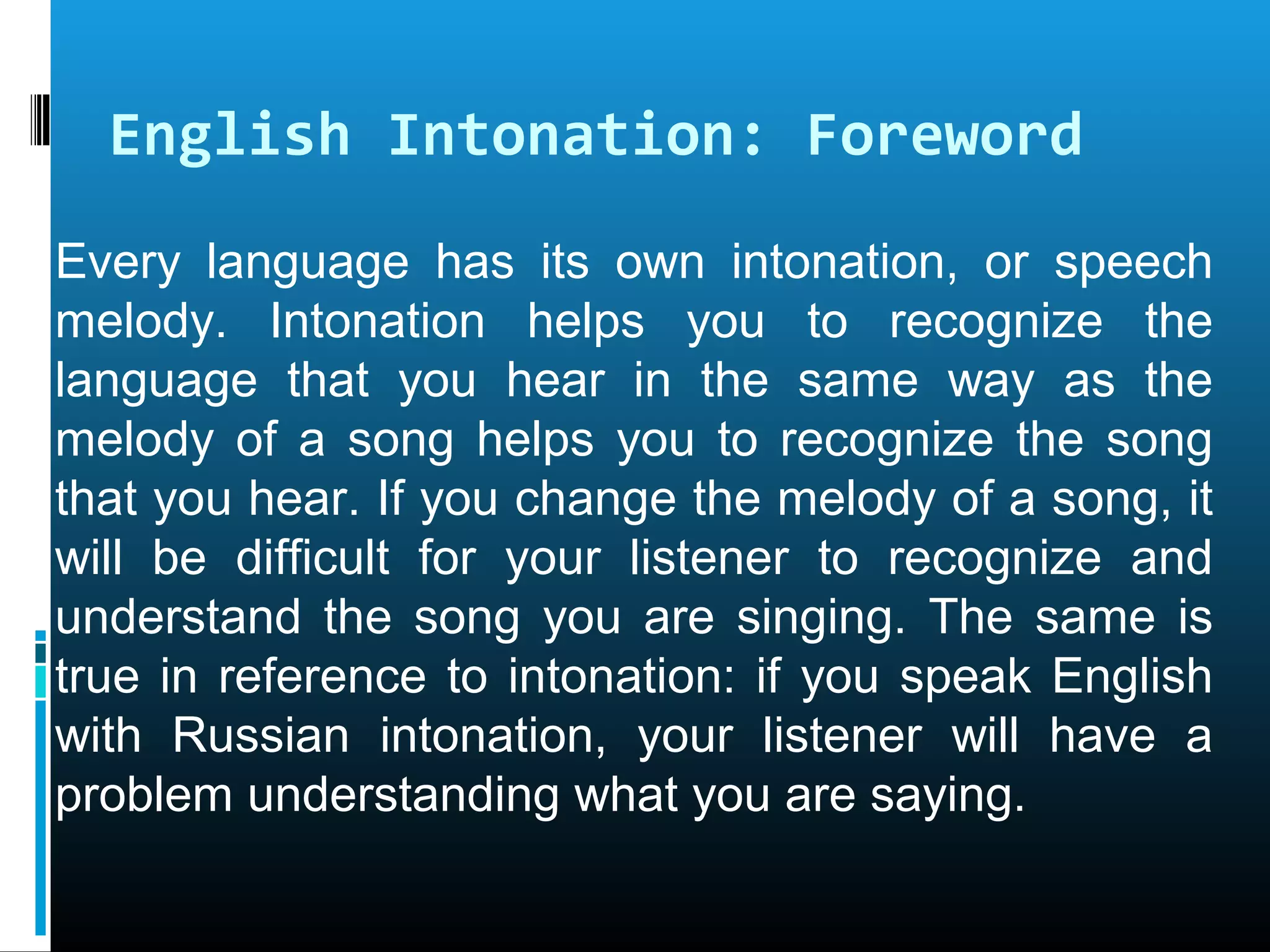 Intonation (Pronunciation) | PPT