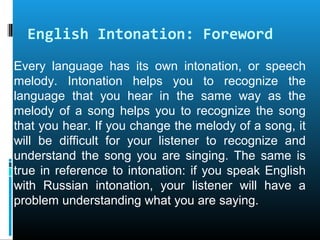 Intonation (Pronunciation) | PPT