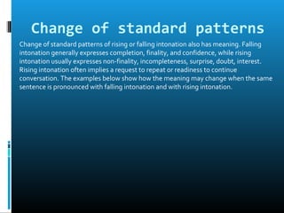 Intonation (Pronunciation) | PPT