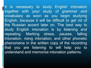 Intonation (Pronunciation) | PPT