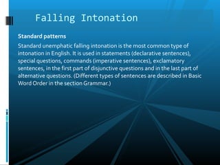 Intonation (Pronunciation) | PPT