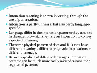 Intonation | PPTX
