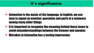 Intonation | PPT