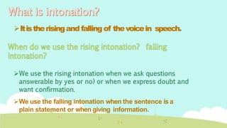 Intonation esl huseyin umut bozkurt | PPT