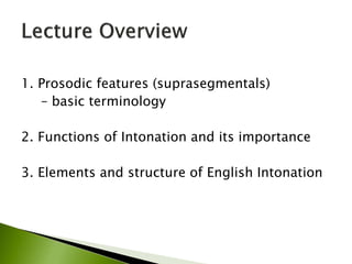 English Intonation | PPTX
