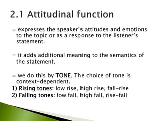 English Intonation | PPTX