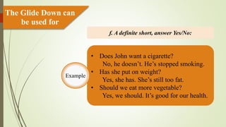 Intonation: How the Basic Tune shapes are used | PPTX