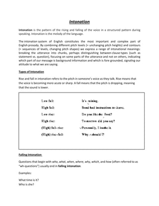 Intonation & mti | PDF