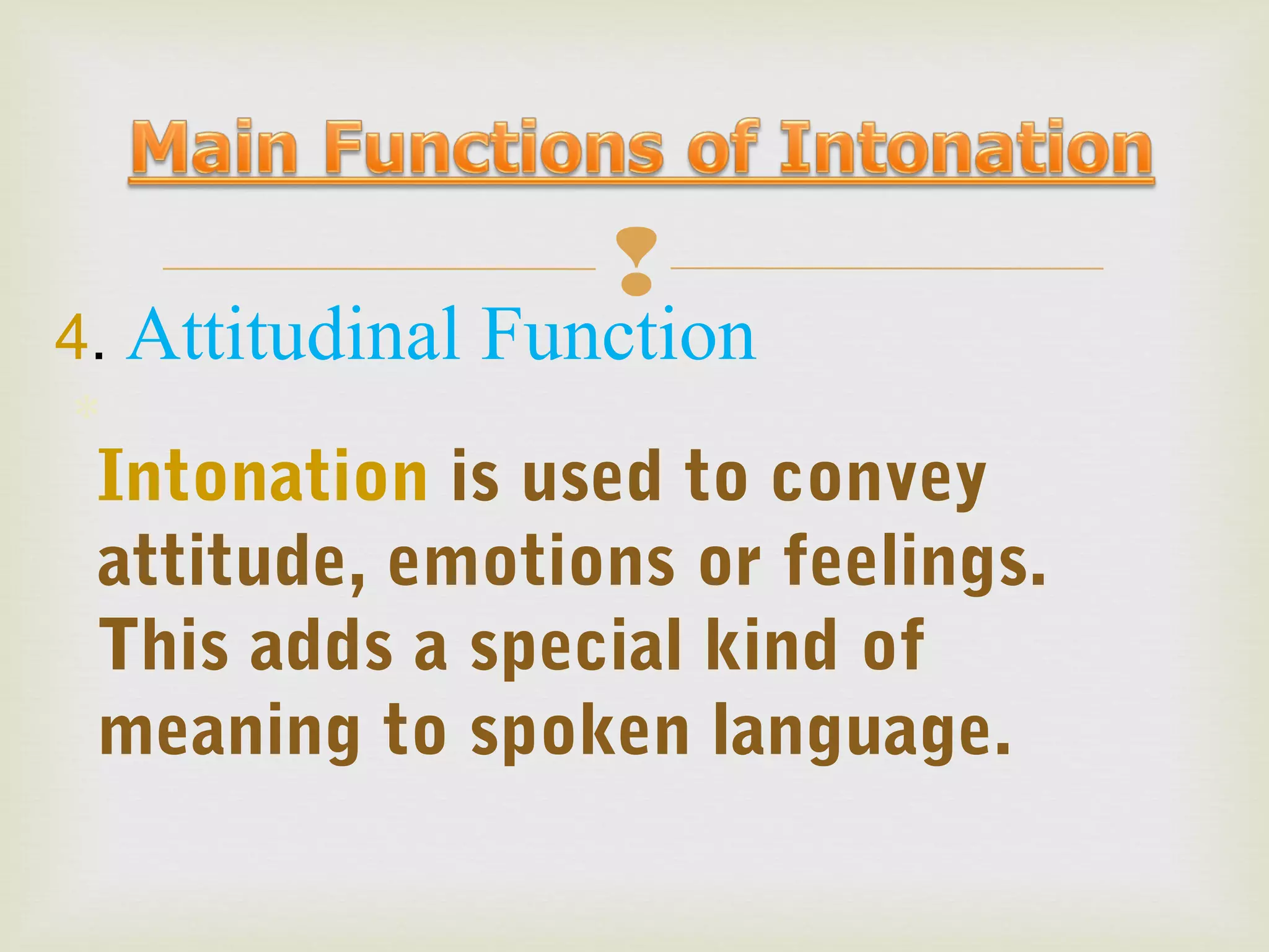 Intonation - Levels of Voice | PPT