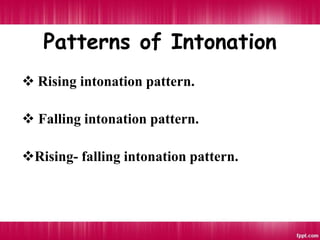 Intonation presentation | PPTX