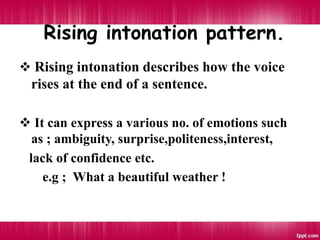 Intonation presentation | PPTX