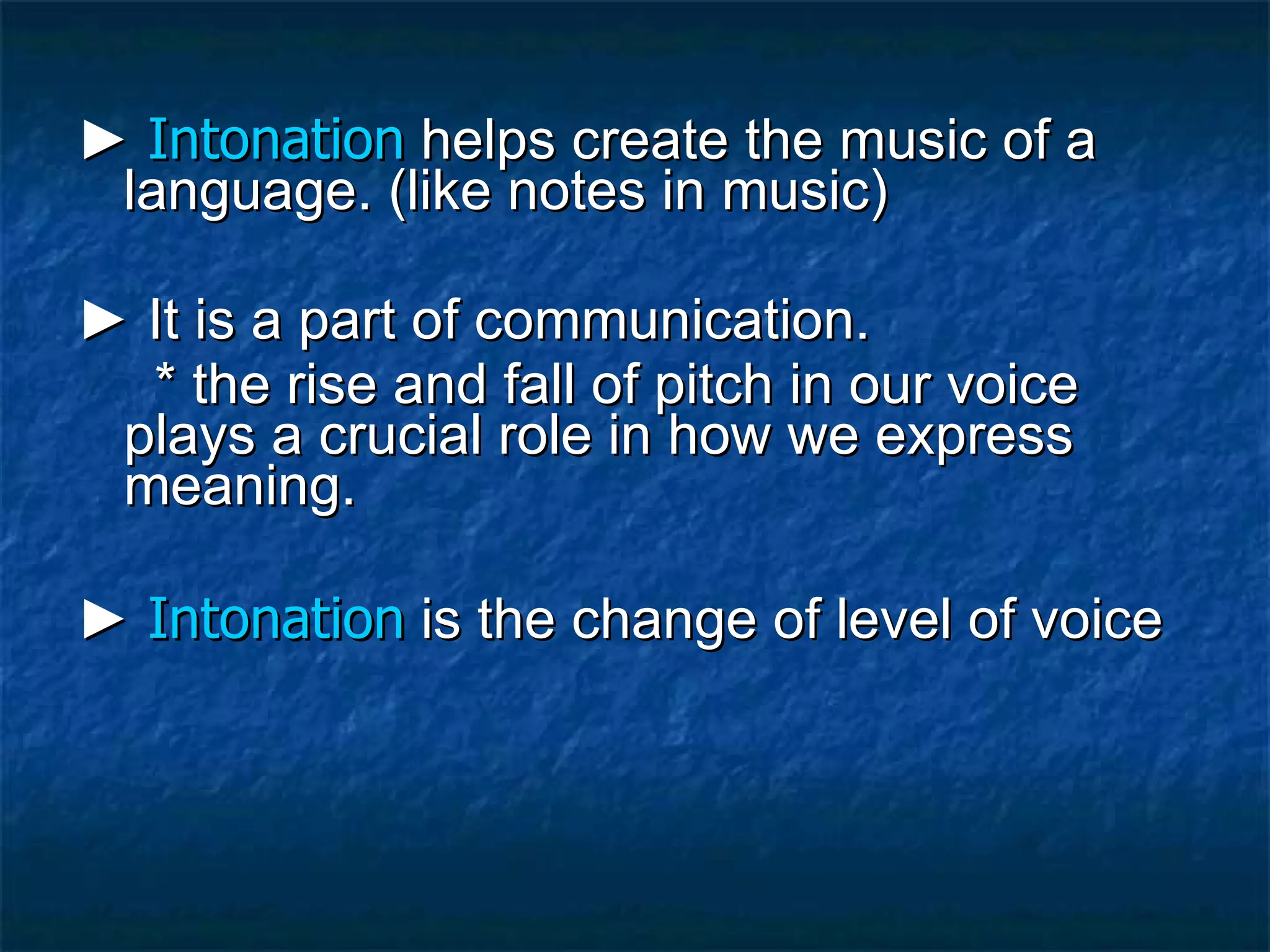 Intonation Report | PPT
