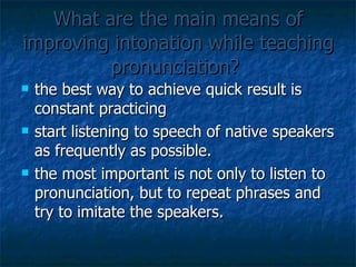 Intonation Report | PPT