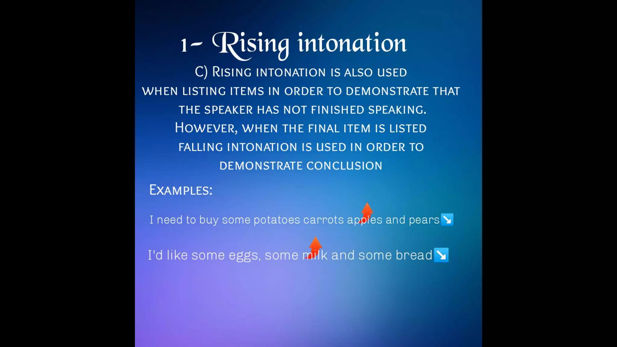 Intonations - Rising and Falling intonation | PPT