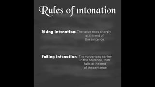 Intonations - Rising and Falling intonation | PPT