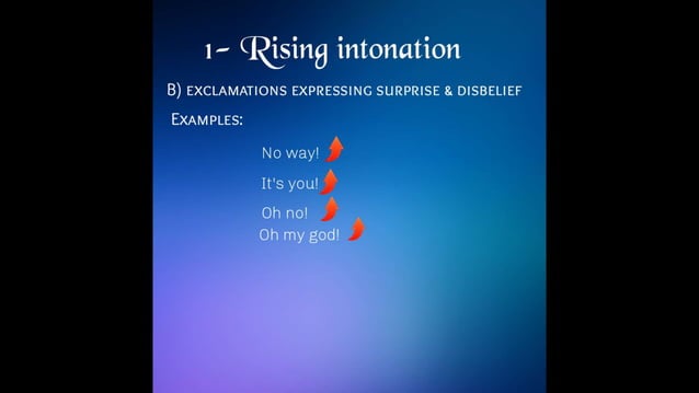 Intonations - Rising and Falling intonation | PPT