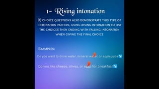 Intonations - Rising and Falling intonation | PPTX