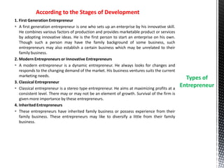 Intorduction to Entrepreneurship | PPTX
