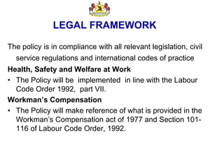 Intorduction of work place policy lesotho sensitization paper | PDF