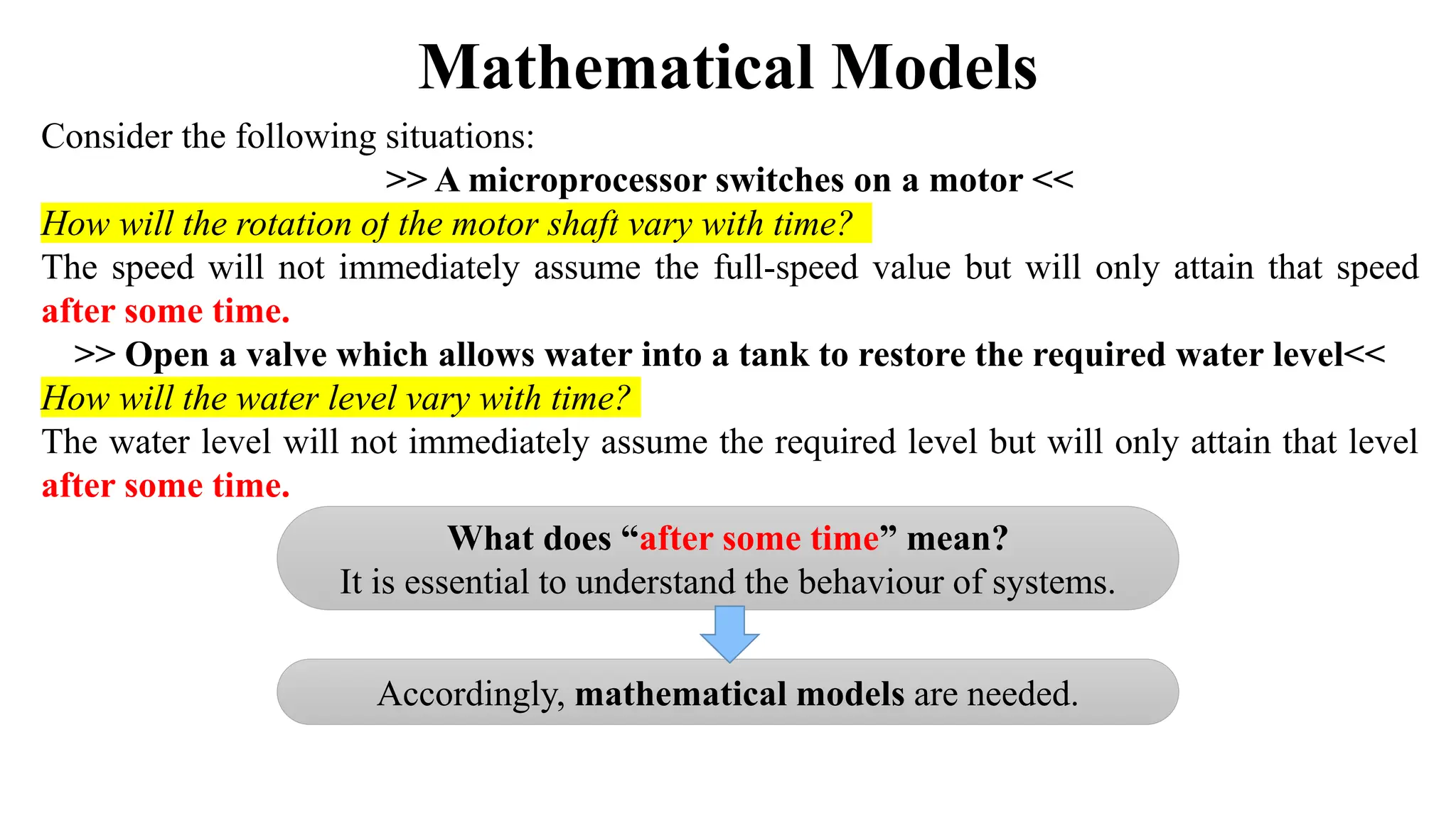 Introduction to Control Lec 2 - Modelling of Mechanical Systems- 2024.pptx